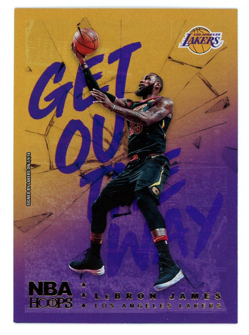 NBA 2018-19 Panini Hoops Basketball Single Card Get Out The Way LeBron ...