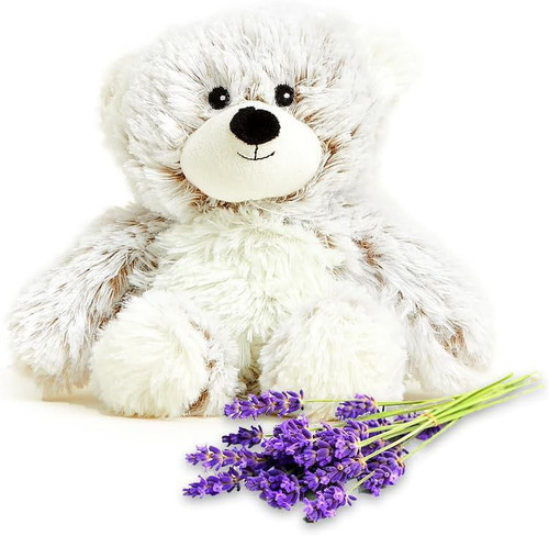 Warmies Junior Marshmallow Bear 9 Weighted Plush Heatable Coolable ...