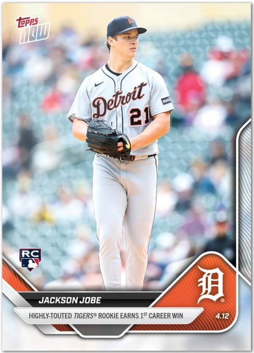 MLB Detroit Tigers 2025 NOW Baseball Single Card Jackson Jobe 60 Rookie ...
