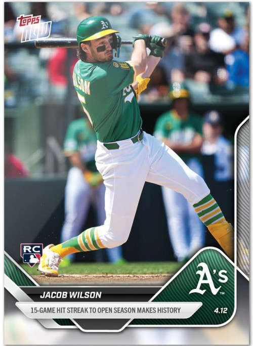MLB Oakland Athletics 2025 NOW Baseball Single Card Jacob Wilson 61 ...