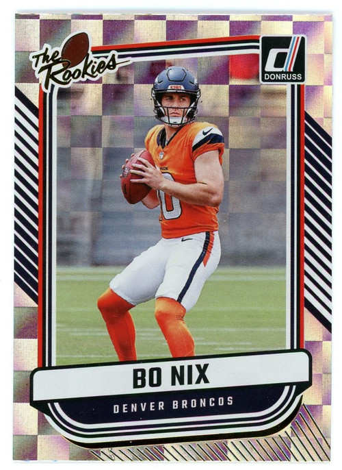 NFL 2024 Panini Donruss Football Single Card The Rookies Bo Nix TR-38 ...