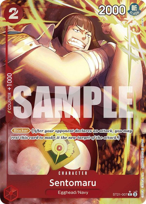 One Piece Trading Card Game Starter Deck EX Gear 5 Single Card Common Sentomaru ST21-007 ...