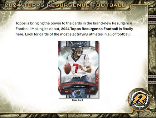 NFL Topps 2024 Topps Resurgence Football Trading Card HOBBY Pack 8 ...