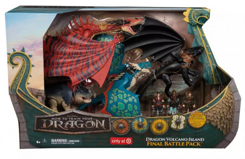 How to Train Your Dragon 2025 Movie Volcano Island Final Battle Pack ...