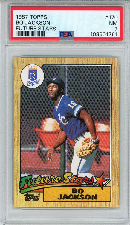 MLB Topps 1987 Topps Baseball Single Card Future Stars Bo Jackson 170 ...