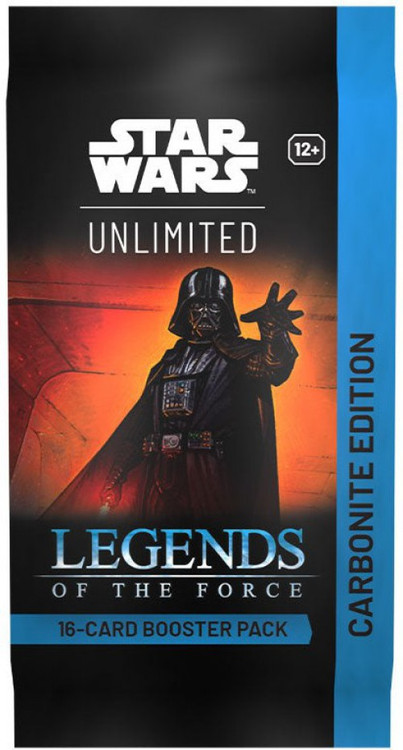 Star Wars Unlimited Trading Card Game Legends of the Force CARBONITE Edition Booster Pack 12 ...