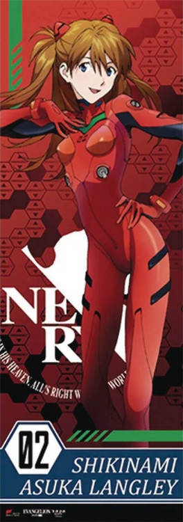 Neon Genesis Evangelion Asuka Langley Soryu 67 Life-Size Wall Scroll ...