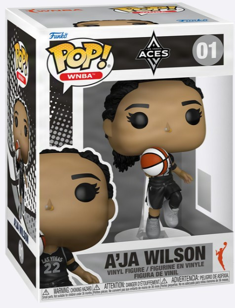 Funko WNBA Las Vegas Aces POP WNBA Aja Wilson Vinyl Figure 1548 - ToyWiz