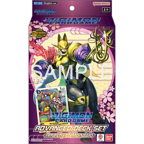 Digimon Trading Card Game Amethyst Mandala Advanced Starter Deck ST-22 ...