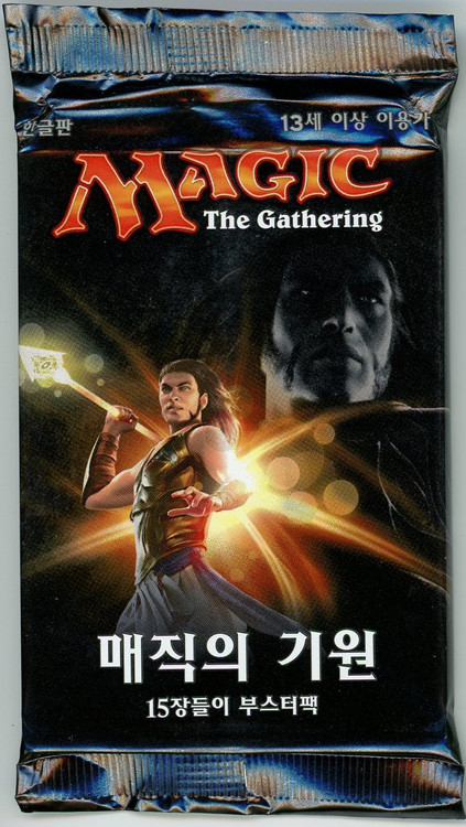 Magic The Gathering Magic Origins Booster Pack KOREAN Wizards of the ...