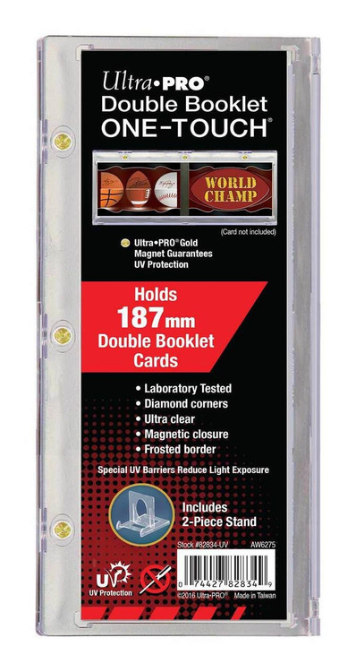 Ultra Pro Card Supplies Double Booklet One-Touch Card Holder Includes 2 ...