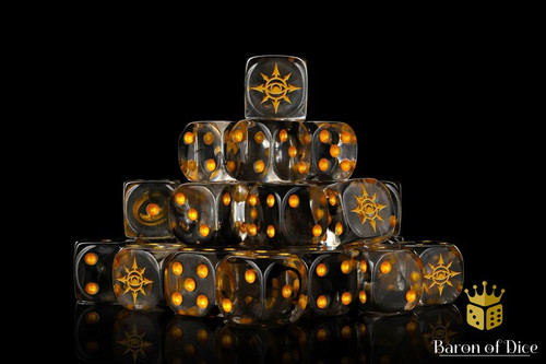Baron Of Dice 6-Sided d6 Chaos Demon Dice - Translucent Dice Pack 25 ...