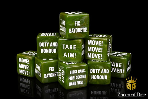 Baron Of Dice 6-Sided d6 Guard Order Dice Pack 25-Count Rounded - ToyWiz