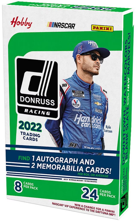 NASCAR Donruss 2022 Racing Trading Card HOBBY Box 24 Packs Panini - ToyWiz
