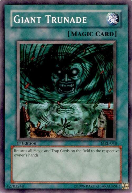 YuGiOh Magic Ruler Single Card Super Rare Giant Trunade MRL-048 1st ...