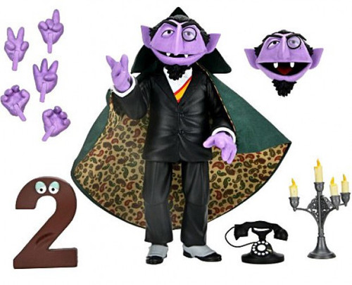 NECA Sesame Street The Count 7 Action Figure Ultimate Version - ToyWiz