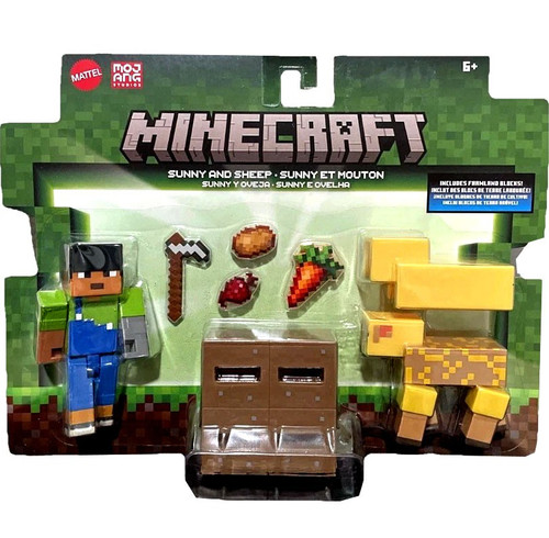 Minecraft Sunny Sheep Action Figure 2-Pack Mattel Toys - ToyWiz