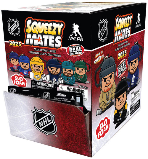 NHL Squeezy Mates 2025 Hockey Mystery Box 24 Packs Party Animal Toys ...
