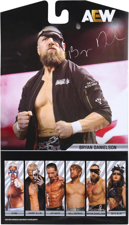AEW All Elite Wrestling Unmatched Collection Series 11 Bryan Danielson Action Figure Eye Patch ...
