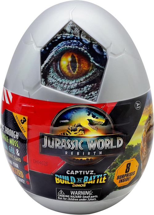 Jurassic World Rebirth Captivz Build N Battle Dinos Mystery Egg DELUXE ...