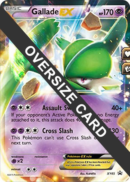 Pokemon X Y Promo Single Card Ultra Rare Gallade EX XY45 Oversized - ToyWiz