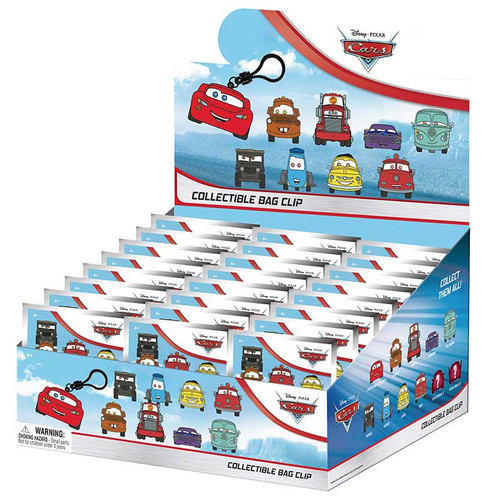 Disney 3D Figural Keyring Pixars Cars Series 1 Mystery Box 24 Packs ...