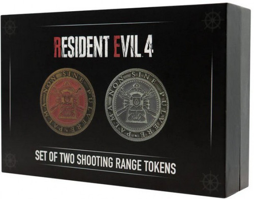Resident Evil 4 Shooting Gallery Tokens Set of 2 Metal Collectible Coin ...