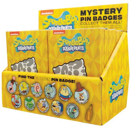 Spongebob Squarepants Metal Pin Mystery Box 12 Packs Fanattik ...