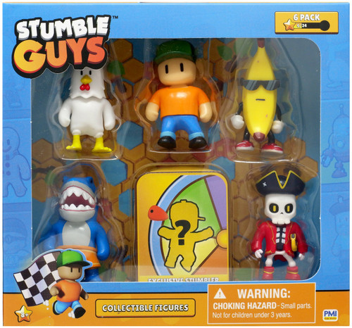 Stumble Guys Stumble Guys Collectible Figures 6-Pack 6 RANDOM Figures ...