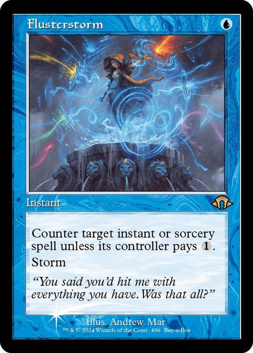 Magic The Gathering Modern Horizons 3 Single Card Rare Flusterstorm 496 ...