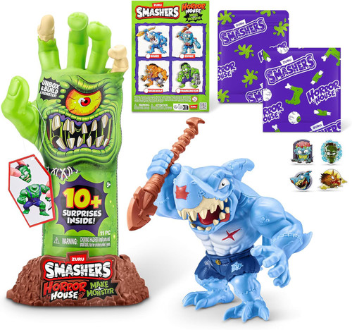 Smashers Horror House Make a Monster SHARK Mystery Pack 10 Surprises ...