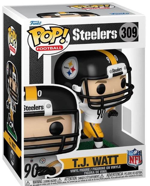 Funko NFL Pittsburgh Steelers POP Football T.J. Watt Vinyl Figure 309 ...