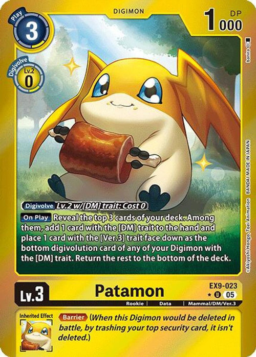 Digimon Trading Card Game Versus Monsters Single Card Uncommon Patamon ...