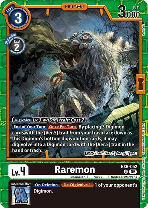 Digimon Trading Card Game Versus Monsters Single Card Uncommon Raremon ...