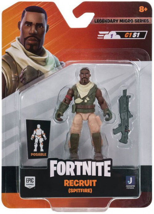 Fortnite Legendary Micro Series Recruit 2.5 Mini Figure Spitfire ...
