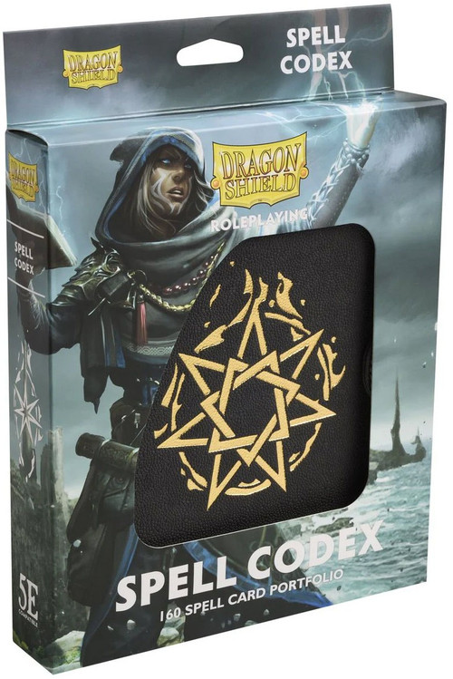Dragon Shield Roleplaying Spell Codex Iron Grey 160 Spell Card Portfolio - ToyWiz