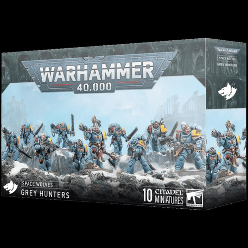 Warhammer 40,000 Space Wolves Grey Hunters Miniatures 10th Edition ...