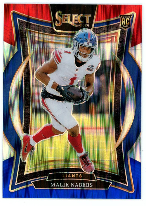 NFL 2024 Panini Select Football Single Card Red Blue Shock Prizm ...