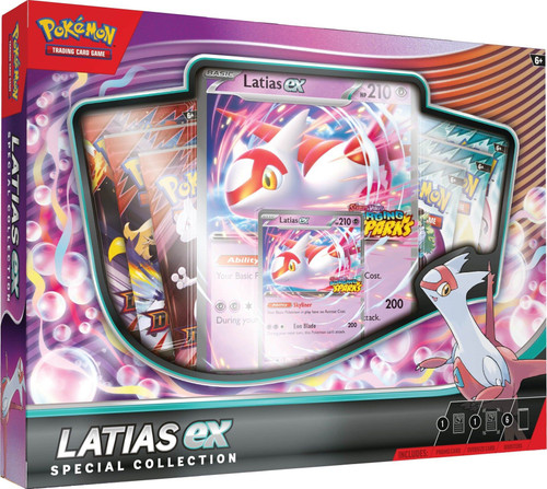 Pokemon Scarlet Violet Latias ex Special Collection Box 6 Booster Packs ...