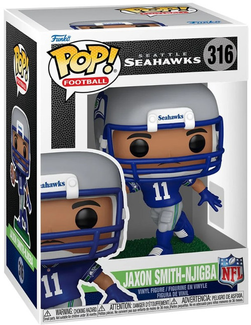 Funko NFL Seattle Seahawks POP Football Jaxon Smith-Njigba Vinyl Figure ...
