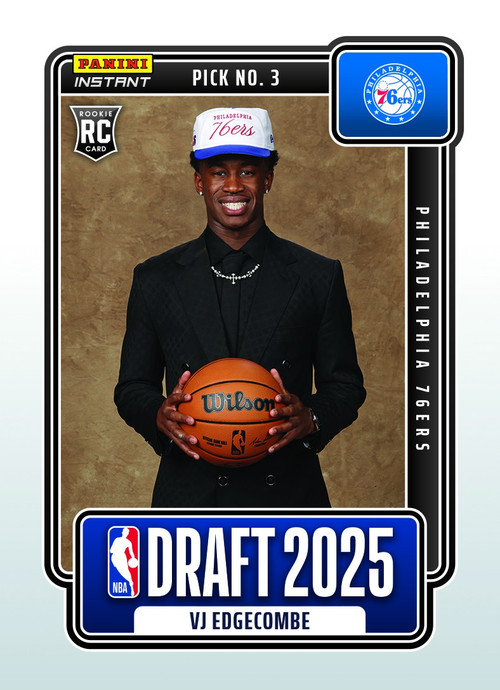 NBA Philadelphia 76ers 2025-26 Instant Draft Night Basketball Single ...