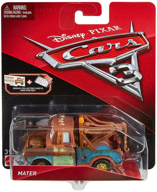 Disney Pixar Cars Cars 3 Mater 155 Diecast Car Bonus Collector Card ...