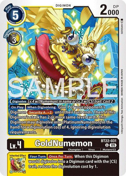 Digimon Trading Card Game Cyber Eden Single Card Uncommon BT22-031 - ToyWiz