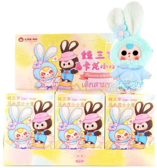 Baby Three Cute Bunny V. 1 Box of 6 Mystery Packs One RANDOM Collector Vinyl Plush Big Beautiful ...