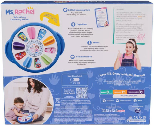 Ms. Rachel Spin Along Learning Wheel Spin Master - ToyWiz