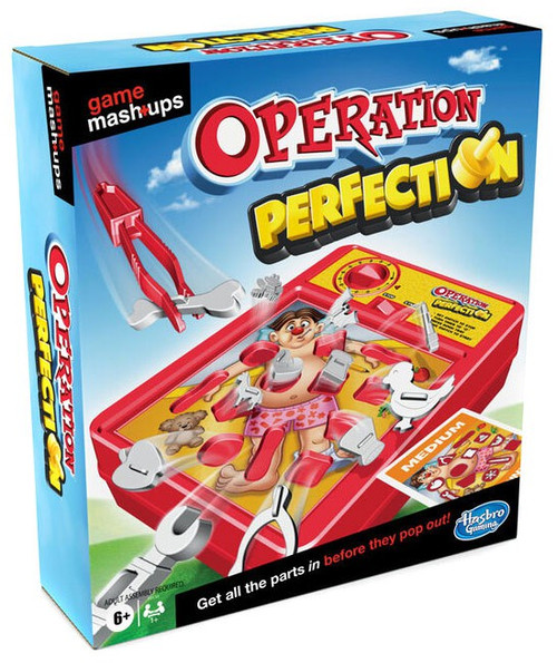 Game Mashups Operation x Perfection Board Game Hasbro Games - ToyWiz