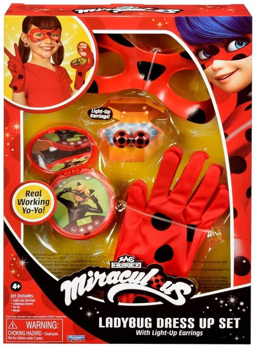 Miraculous Ladybug Dress Up Set 10.5 Roleplay Set with Light-Up ...