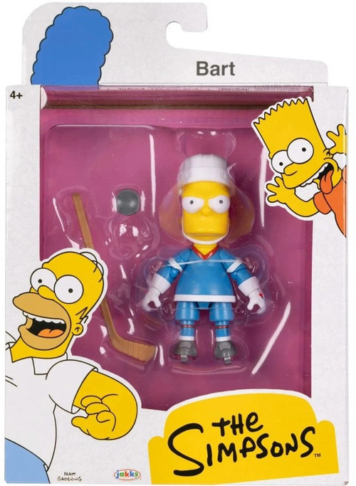 The Simpsons Wave 5 Bart 5 Action Figure Hockey Uniform Jakks Pacific ...