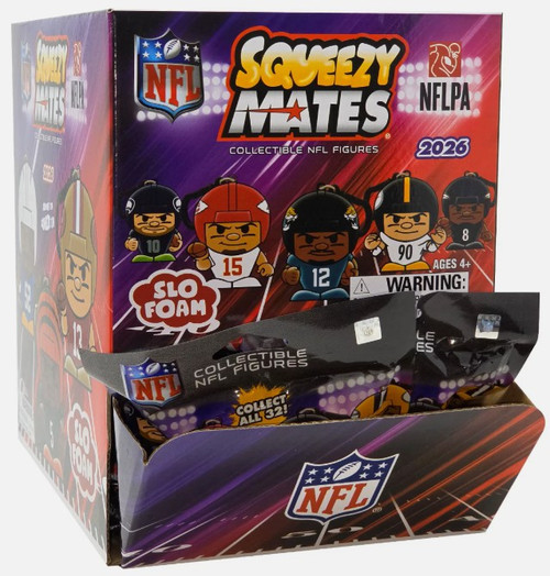 NFL Squeezy Mates Series 8 Football Mystery Box 24 Packs Party Animal ...