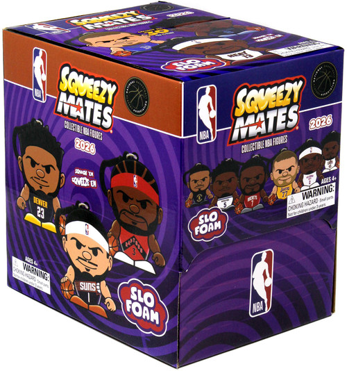 NBA Squeezy Mates Basketball Series 6 Mystery Box 24 Packs Party Animal ...